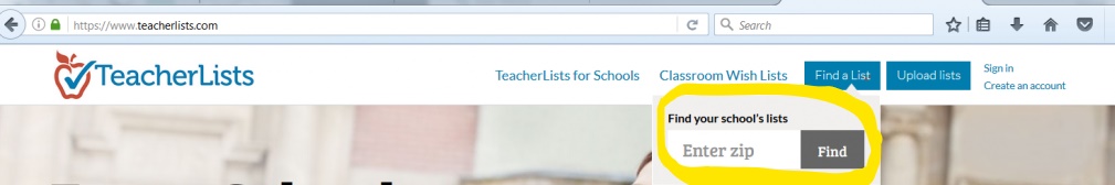 How To: Find Your School's Lists on TeacherLists - TeacherLists.com Blog