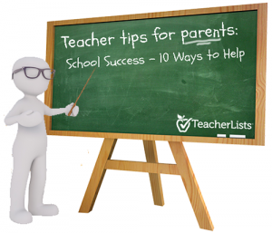 School Success - 10 Ways Parents Can Help: Teacher Tips for Parents ...