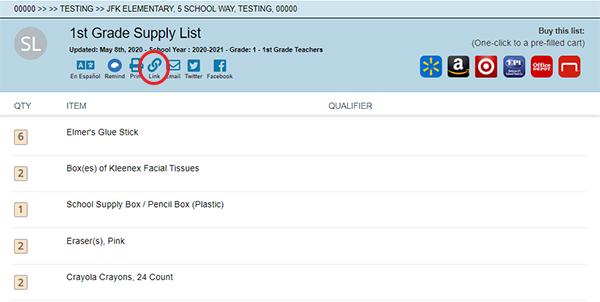 How To: Add Your TeacherLists List to Your School Website ...